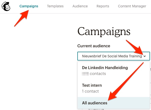 MailChimp introduceert Audiences (de nieuwe naam voor Lists)