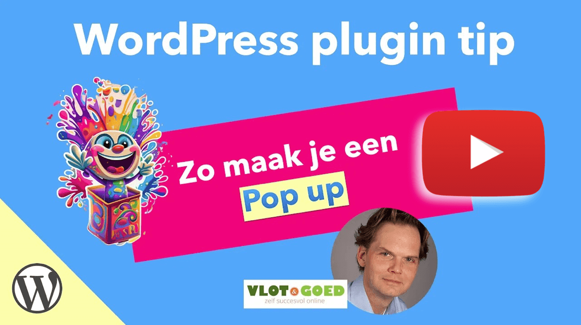 Een (bescheiden) pop up maken in WordPress. Eenvoudig en gratis.